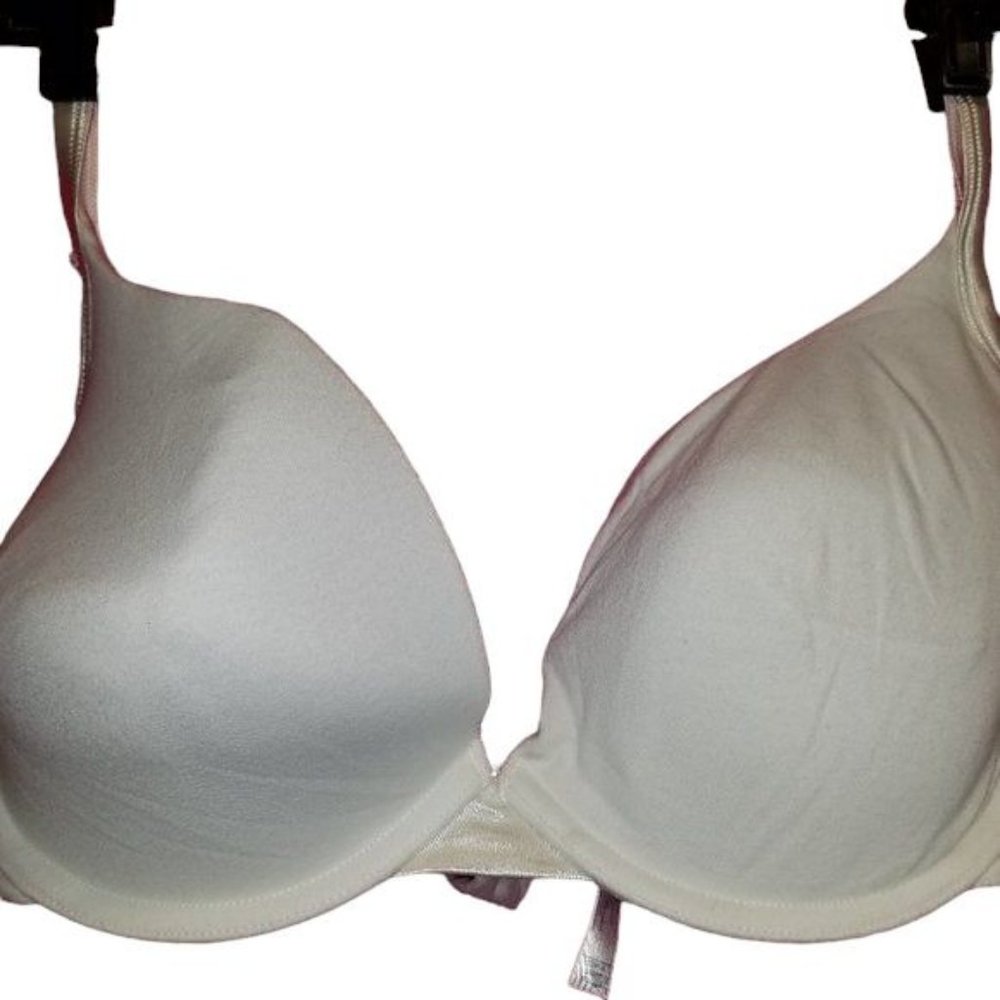 Cacique 38ddd White Cotton Boost Plunge Push-Up Bra 1… - Gem
